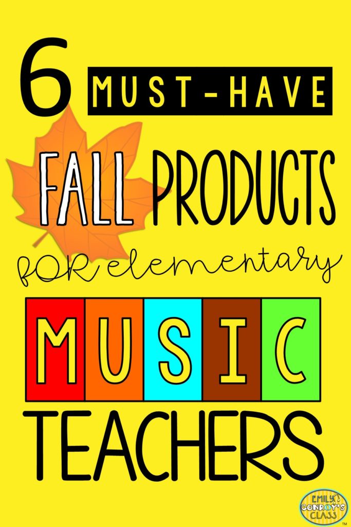 6 Must-Have Fall Products For New Music Teachers - Emily Conroy's Class